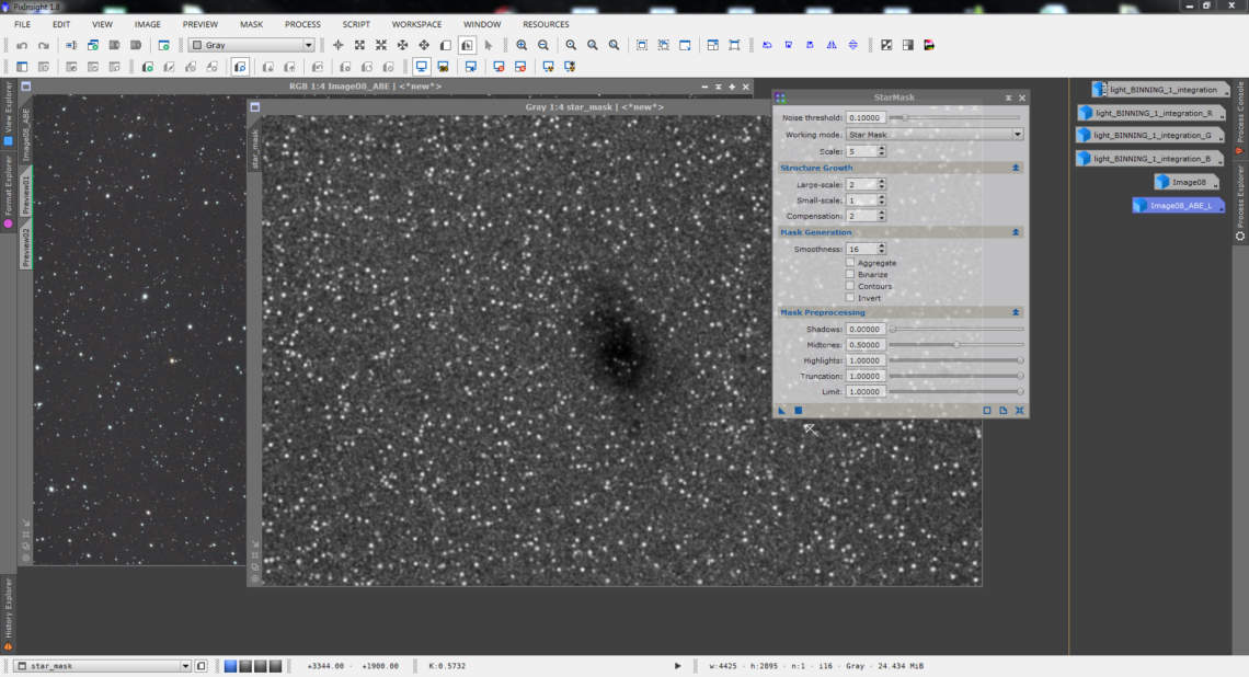 Reduce Star Size in PixInsight – star-watcher.ch – DSLR Astrophotography