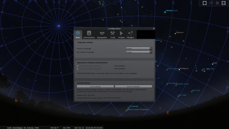Stellarium App – star-watcher.ch – DSLR Astrophotography