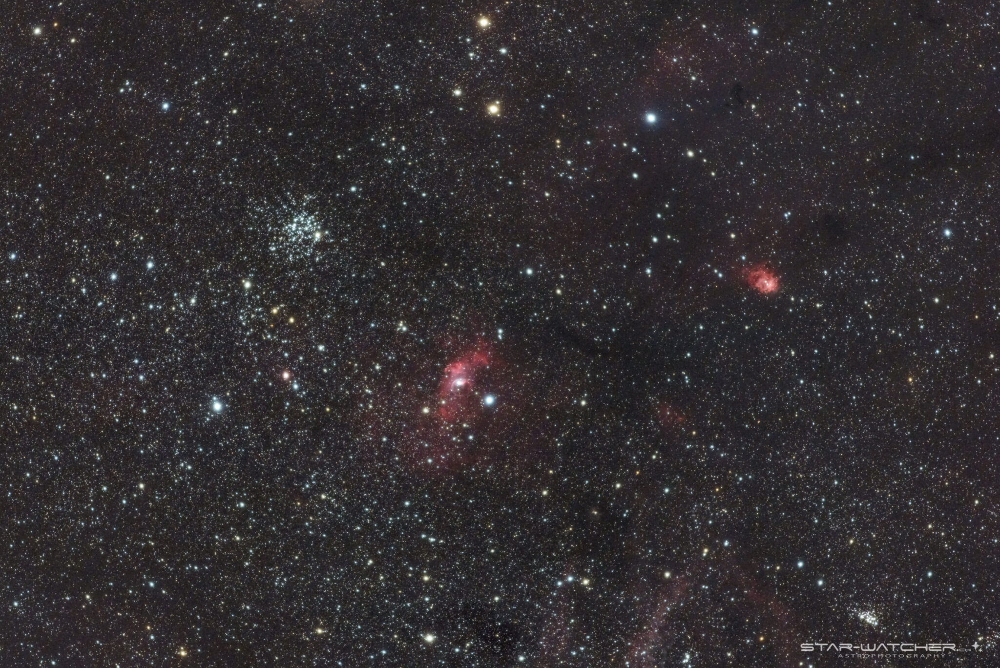 Bubble Nebula Wide Field – star-watcher.ch – DSLR Astrophotography